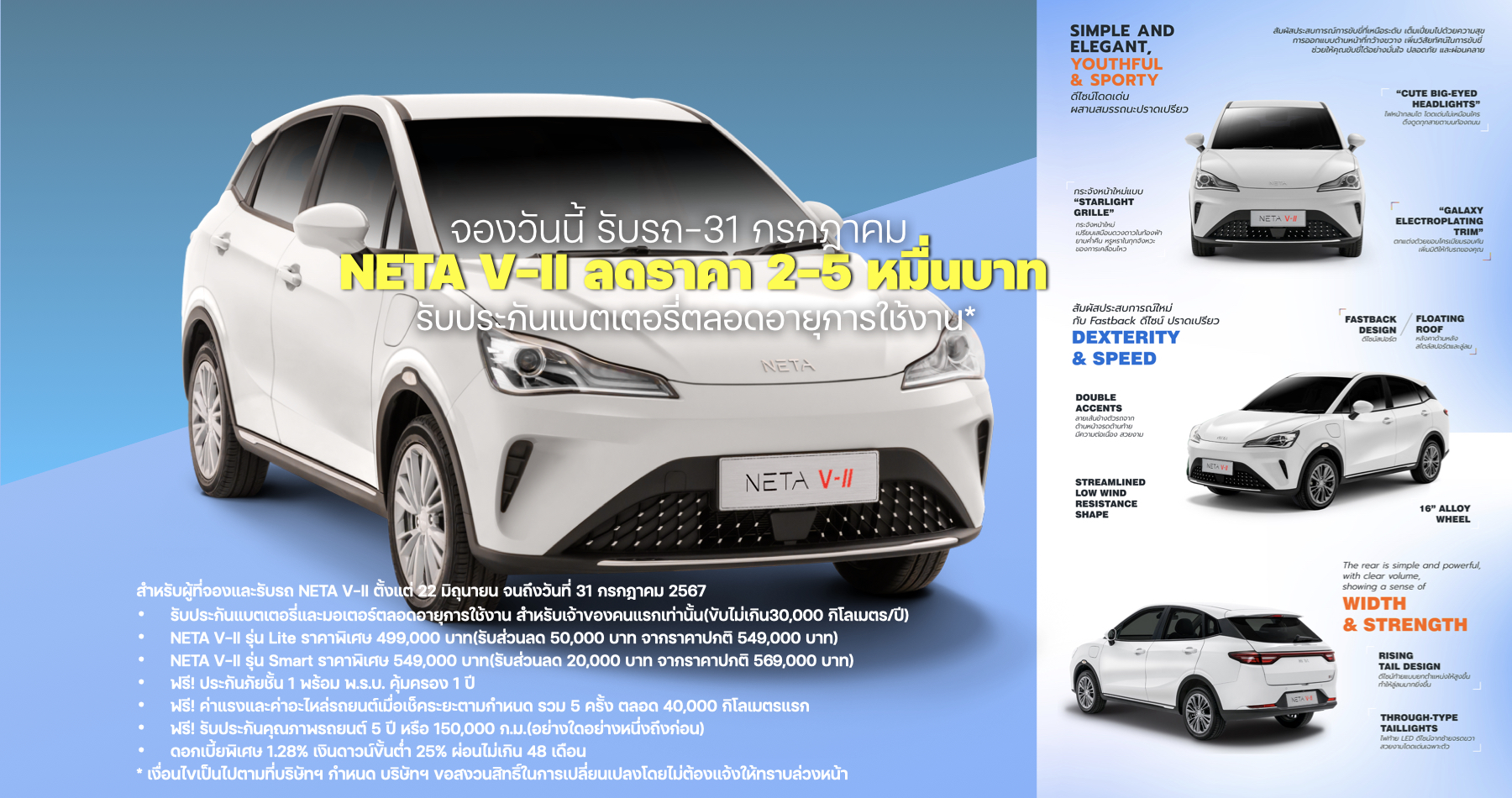NETA V-II ลด 2-5หมื่นรับประกันแบตเตอรี่ตลอดอายุการใช้งาน - นิตยสาร ...