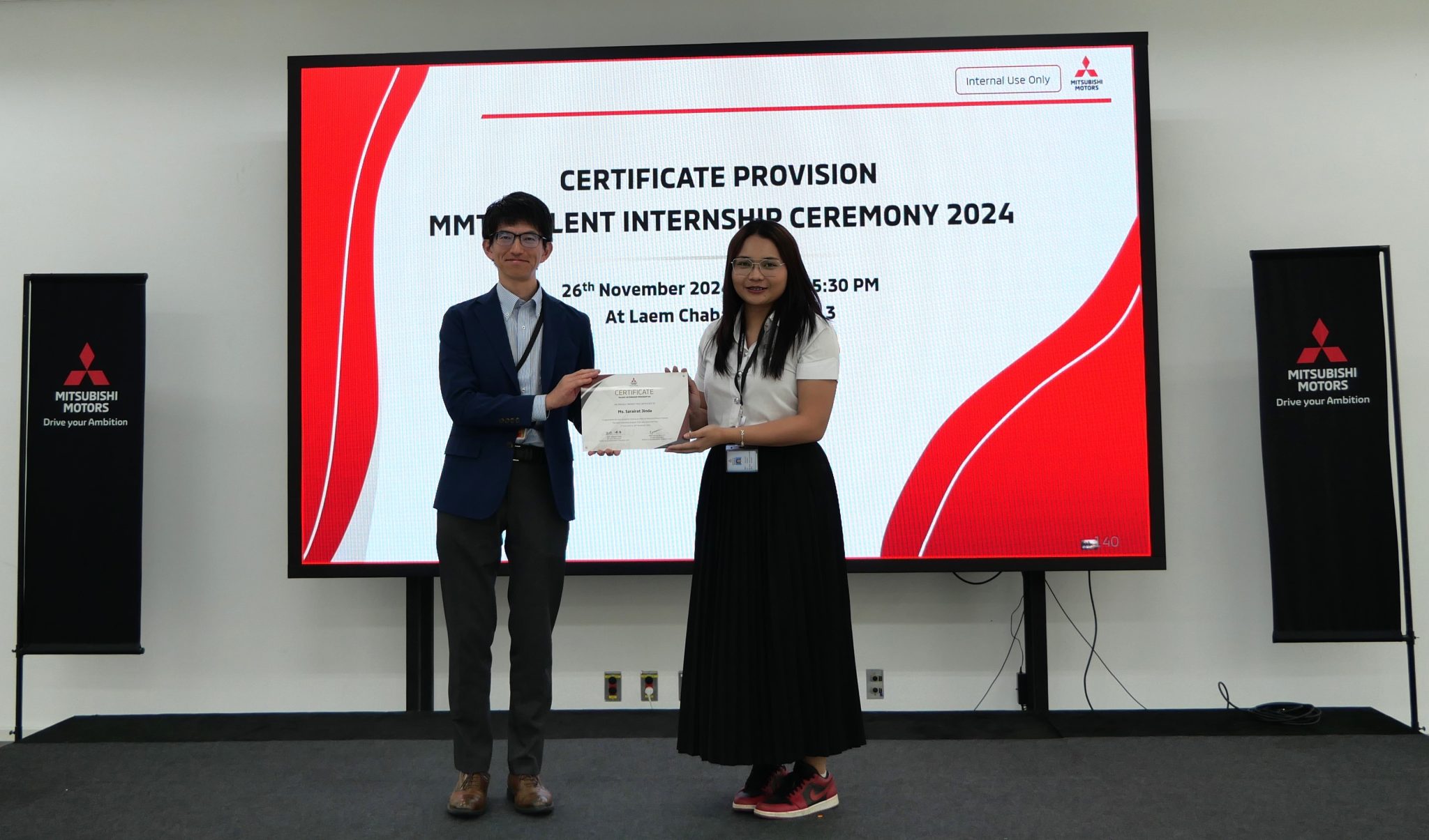 มิตซูบิชิ มอเตอร์ส มอบประกาศนียบัตรโครงการ MMTh Talent Internship Program - นิตยสาร INCARS MAGAZINE